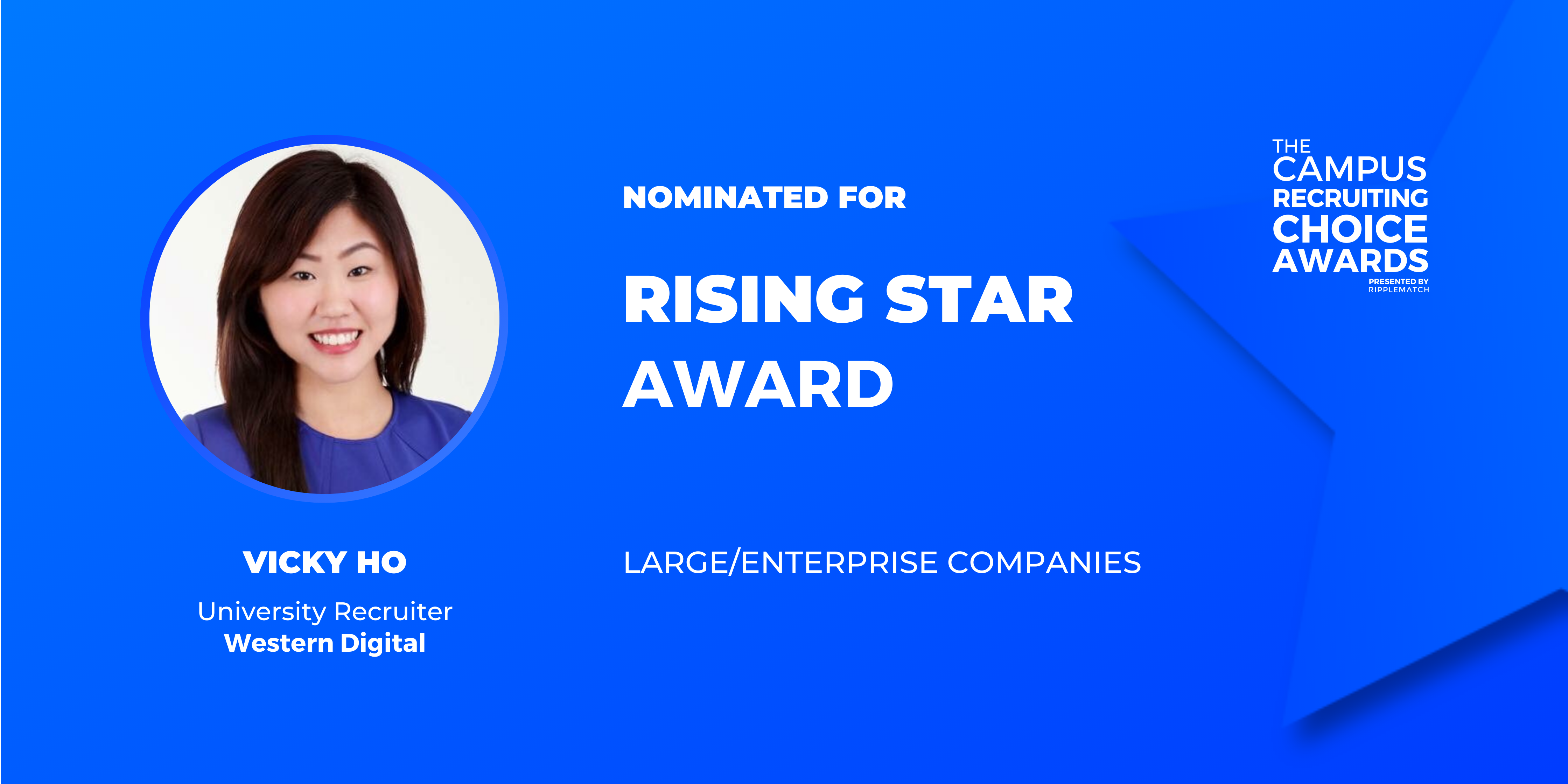 Vicky Ho - Nominee for Rising Star Award - CRCA 2021